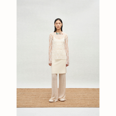 SWAYING 菱格纹罩衫