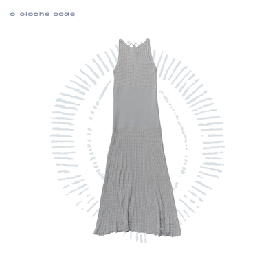 o cloche code 26SS 薄织吊带连衣长裙