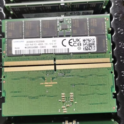 三星16G 1RX8 PC5-4800B-TD0-1010-XT DDR5 ECC SODIMM笔记本内存