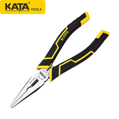 锴达 KATA 钳子6英寸工业尖嘴钳多功能尖咀钳尖口钳铬钒钢KT19116