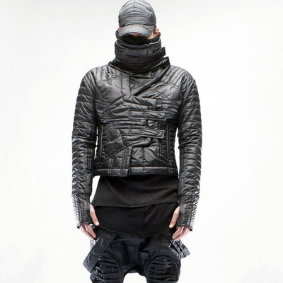 CHAUNK废土沙丘不对称绗缝羽绒服