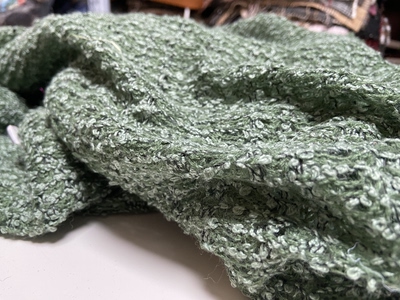 B030202 时尚大牌钩织羊绒面料三米乘1.40