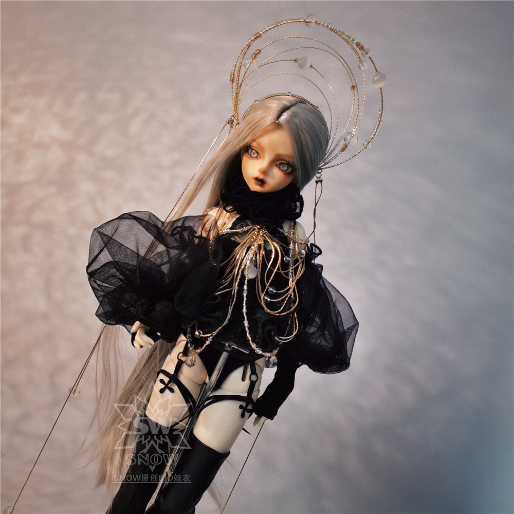 SNOW原创BJD娃衣346分小布blythe项链身体链配饰发冠圣母冠圣光圈_虎窝淘
