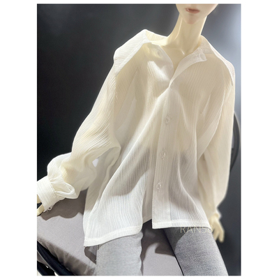 简单bjd娃娃雪纺衬衫叔体上衣