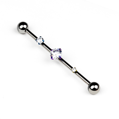 自由搭配14G16G长杆耳骨钉3孔