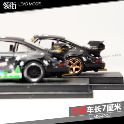 现货|MC 圣诞版 930 RWB Model Collect 1/64 宽体车模型 哑黑