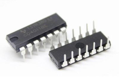 全新CD4011 HCF4011直插DIP14 四2输入端与非门CD4011BE 可直拍