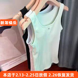 645日单女童成长背心夏季薄款弹力带胸垫 140-165cm