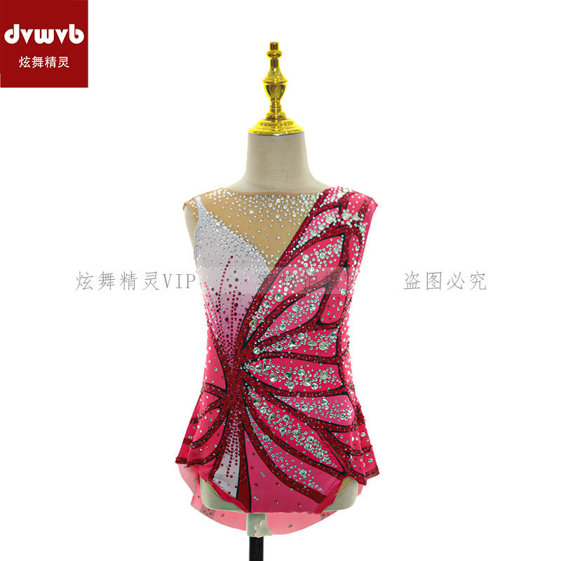 艺术体操服健美竞技比赛技巧服啦啦操表演服定制儿童成人女款T108