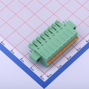 15ETYKDM-3.81-08P-14-00AH 插拔式接线端子 插头 1x8P 3.81mm 排