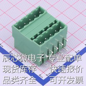 KF2EDGRH-5.08-2*5P 插拔式接线端子 5.08mm 2x5P 排数:2 每排P数