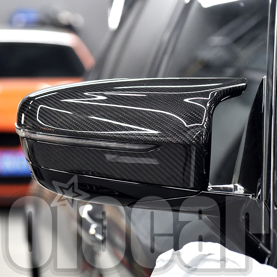 宝马F90 M5 F91 F92 M8 oiomotors MP干式碳纤维替换式后视镜壳
