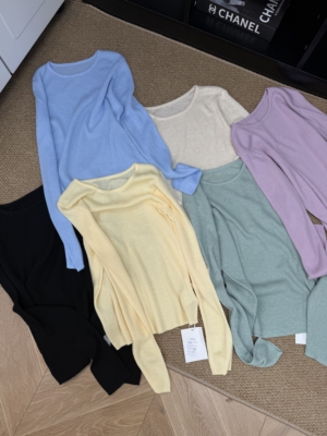 清仓韩代@OVE*50%羊毛打底衫针织衫