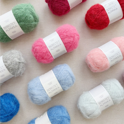 Sandnes  Borstet Alpakka 进口幼羊驼绒 挪威毛线 中粗柔软亲肤