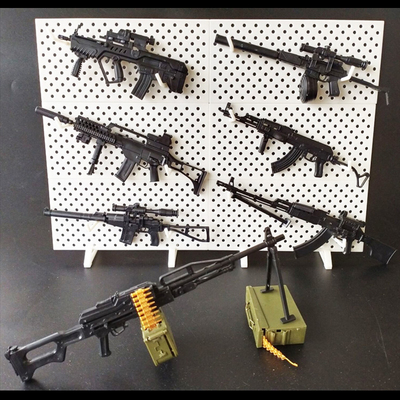 1:6兵人散件 兵人武器场景配件 PKP/G36KSK/RPK-74M 迷你组装玩具