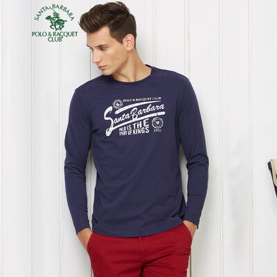 圣大保罗圆领纯棉合身长袖打底