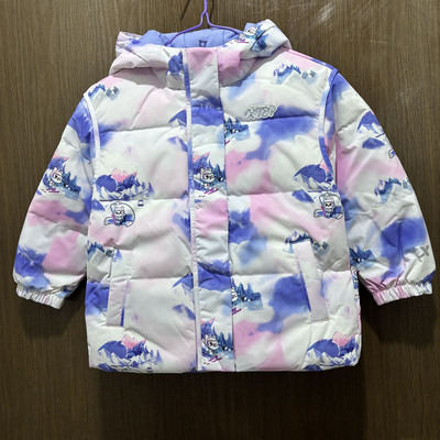 特步儿童正品冬保暧小女童羽绒服