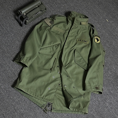 2025年新款M65鱼尾风衣秋冬保暖加厚长款美式复古parka工装派克服