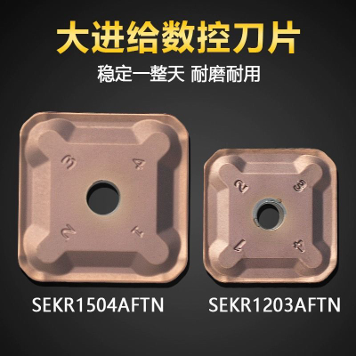 涂层龙门铣刀片SEKR1203AFN 1504 SEKN1203AFTN开粗双头铣刀片