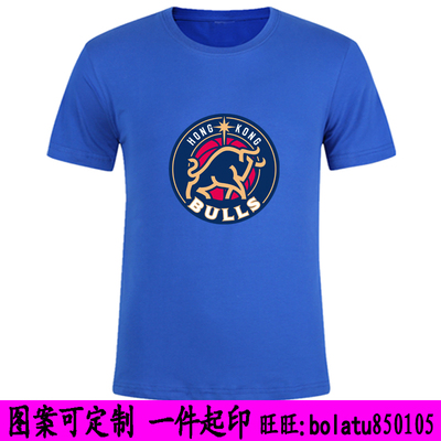 香港金牛短袖NBL篮球t恤圆领肥大