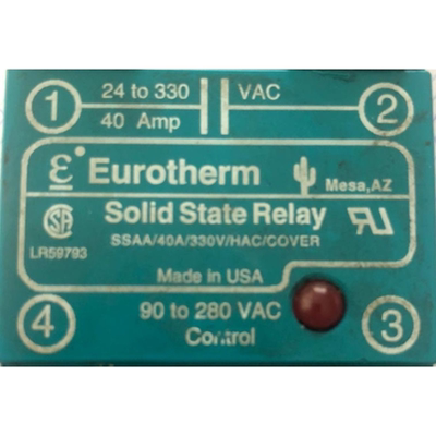 EUROTHERM固态继电器SSAA/40A/330V/HAC/COVER