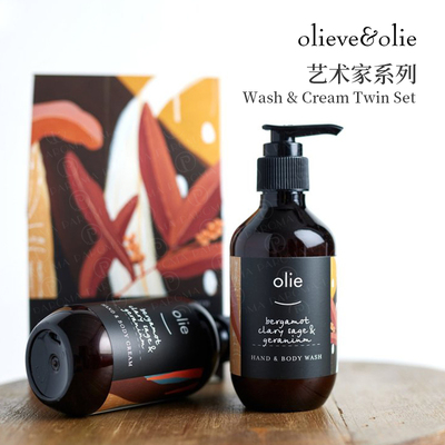 Olieve&Olie有机天然沐浴露&身体乳 艺术包装
