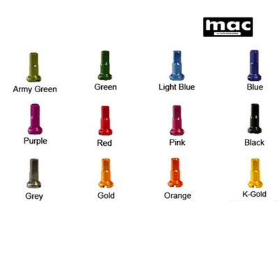 台湾中南 mac spoke 14MM CNC 铝合金 金 银 红 黑 辐条帽