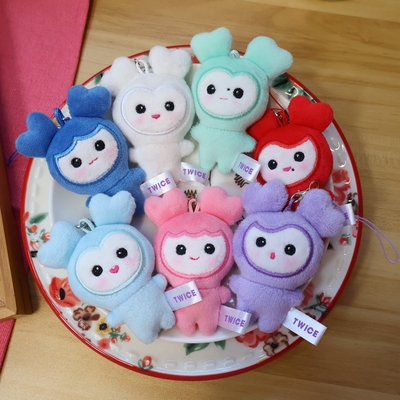现货 TWICE十周年快闪 豆豆眼 micro lovely 可爱毛绒公仔 挂件