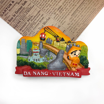 3d立体手工彩绘磁吸工艺品无痕