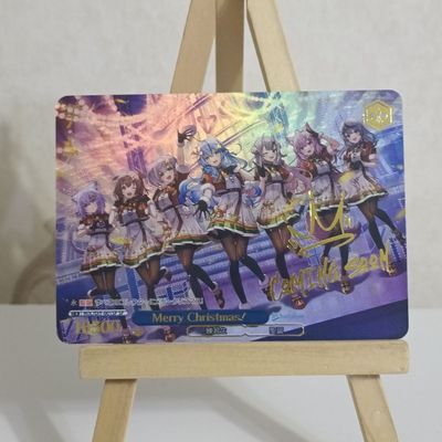 hololive 虚拟偶像圣诞合照 菈米 折彩金签闪卡 折光彩闪 88*63MM