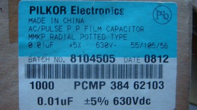 620V103薄膜电容PILKOR原装全新