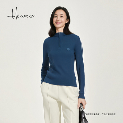 海尔曼斯25早秋新品普拉提城市轻运动云感亲肤羊毛针织240S9D41
