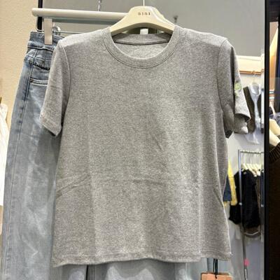 短袖韩版常规两张纯色短款短袖春