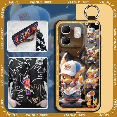 适用infinix Hot50i/Smart9/X6531/X6532手机壳支架硅胶指环情侣