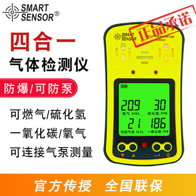 希玛（SMART SENSOR）AS8900 防爆型 四合一浓度气体报警器检测仪