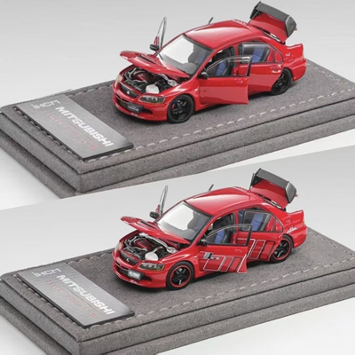 iHCM 64 合金全开 Mitsubishi Lancer Evolution IX 红色拉花涂装