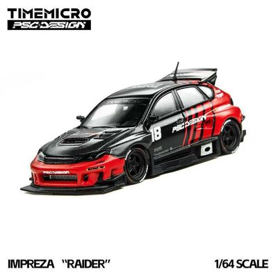 TimeMicro × PSC 1:64 黑红 斯巴鲁翼豹“突袭”  合金汽车模型