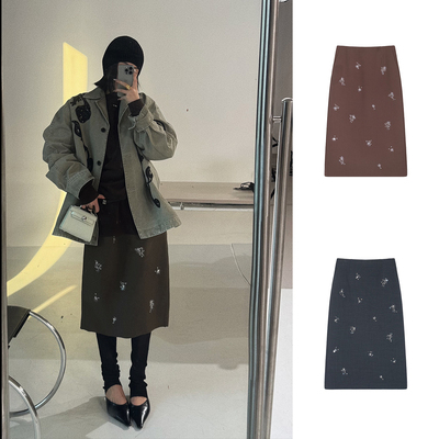 【特价款现货】 ANNENONO设计师品牌 24秋冬新款 亮片半裙