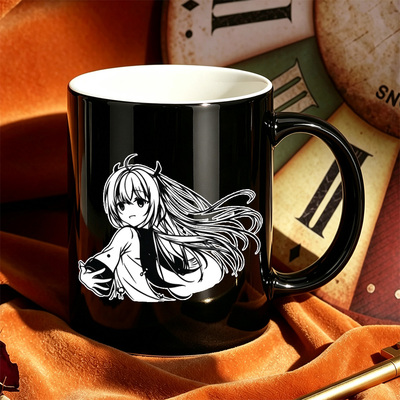 亚托莉我挚爱的时光同学周边二次元马克杯陶瓷吸管水杯咖啡杯子