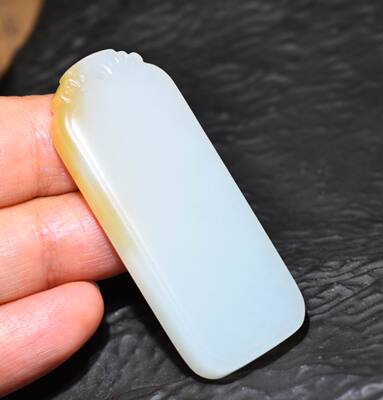 JJ020507新疆的猫22.1克白度浓郁似油糕的俄料糖羊脂白玉无事牌