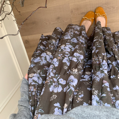 芭妮Bonnet-26年早春韩系春款春款口袋印花半身裙