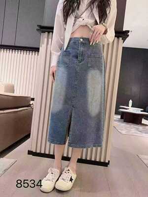 【3.5慧姐大码女装】2026新款牛仔裙DTT8554-4099