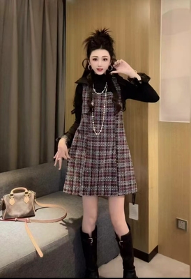 【11.19诗语美美哒】2025新款格裙两件套LYR5052-