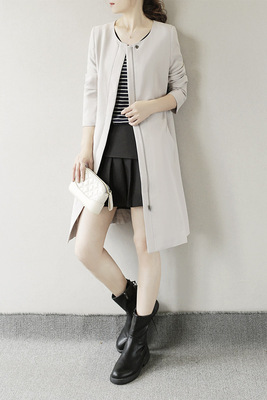 art徕倩立体纹理100%天丝风衣