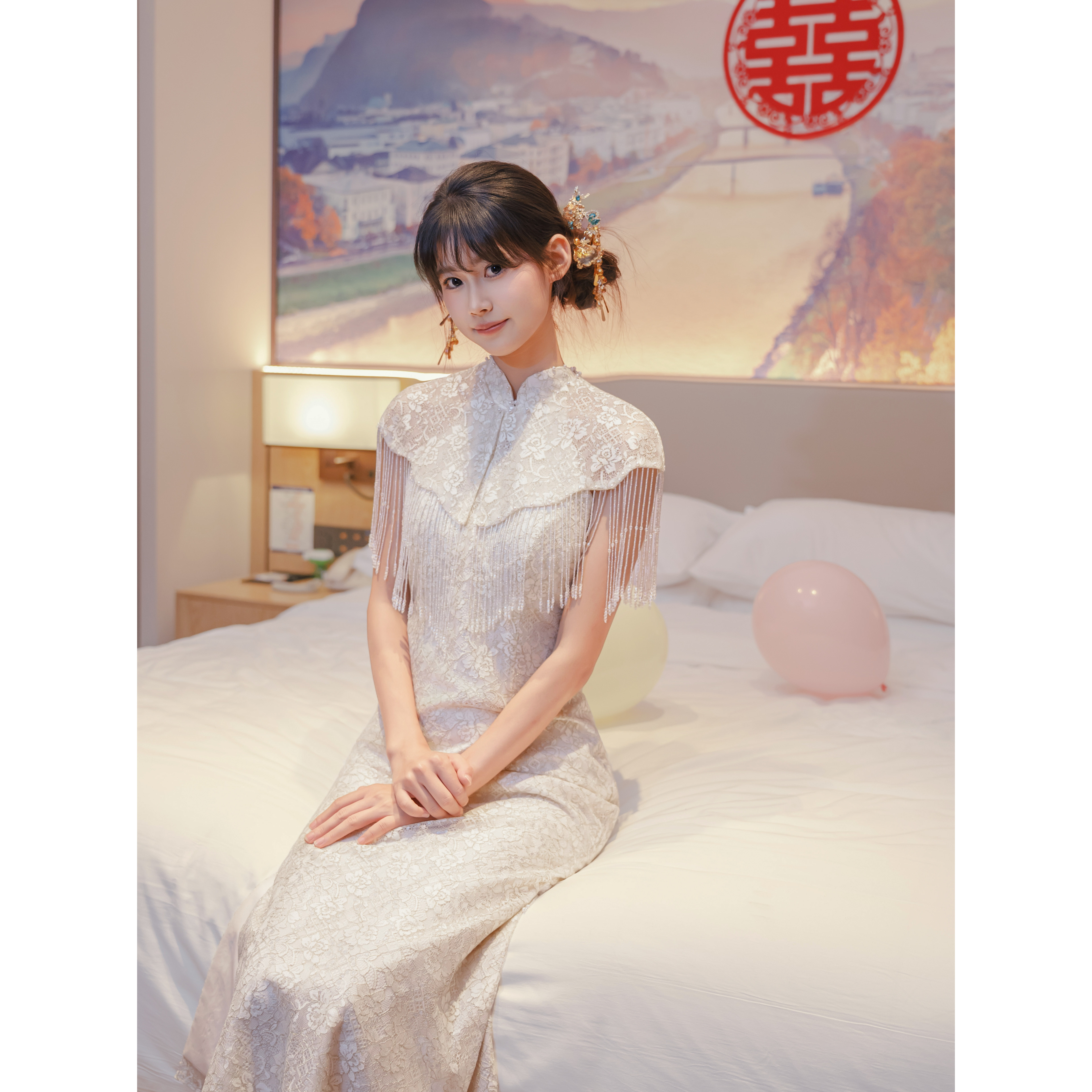 新中式订婚礼服轻奢小众高端改良旗袍小个子晨袍女新娘敬酒服绝美