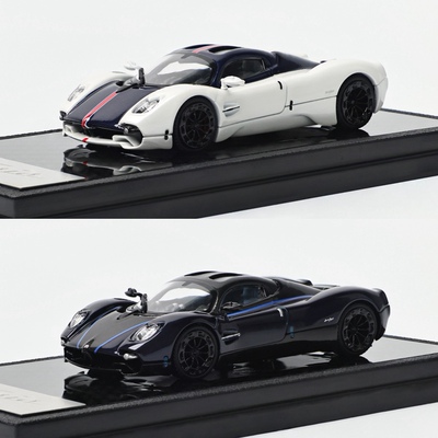 帕加尼乌托邦 Pagani Utopia 蓝/白碳 LCD 1:64 仿真合金汽车模型