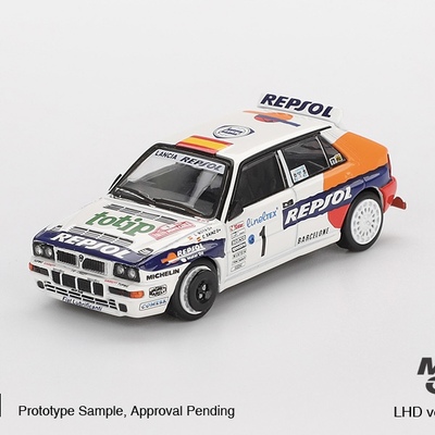 MINIGT 1:64 蓝旗亚Lancia Delta HF Integrale #1131 合金车模