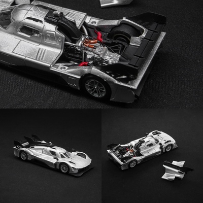 HKM 1:64 法拉利499P Hypercar 勒芒24小时耐力赛 开盖合金车模红