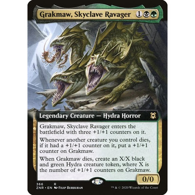 万智牌 空境噬怪血盆口 Grakmaw, Skyclave Ravager ZNR 英文扩画