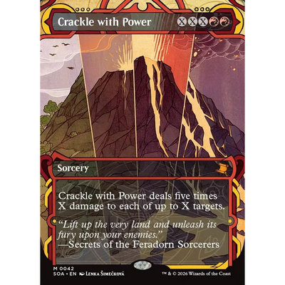 万智牌 聚力劈响 Crackle with Power SOA 英文平/闪卡 金